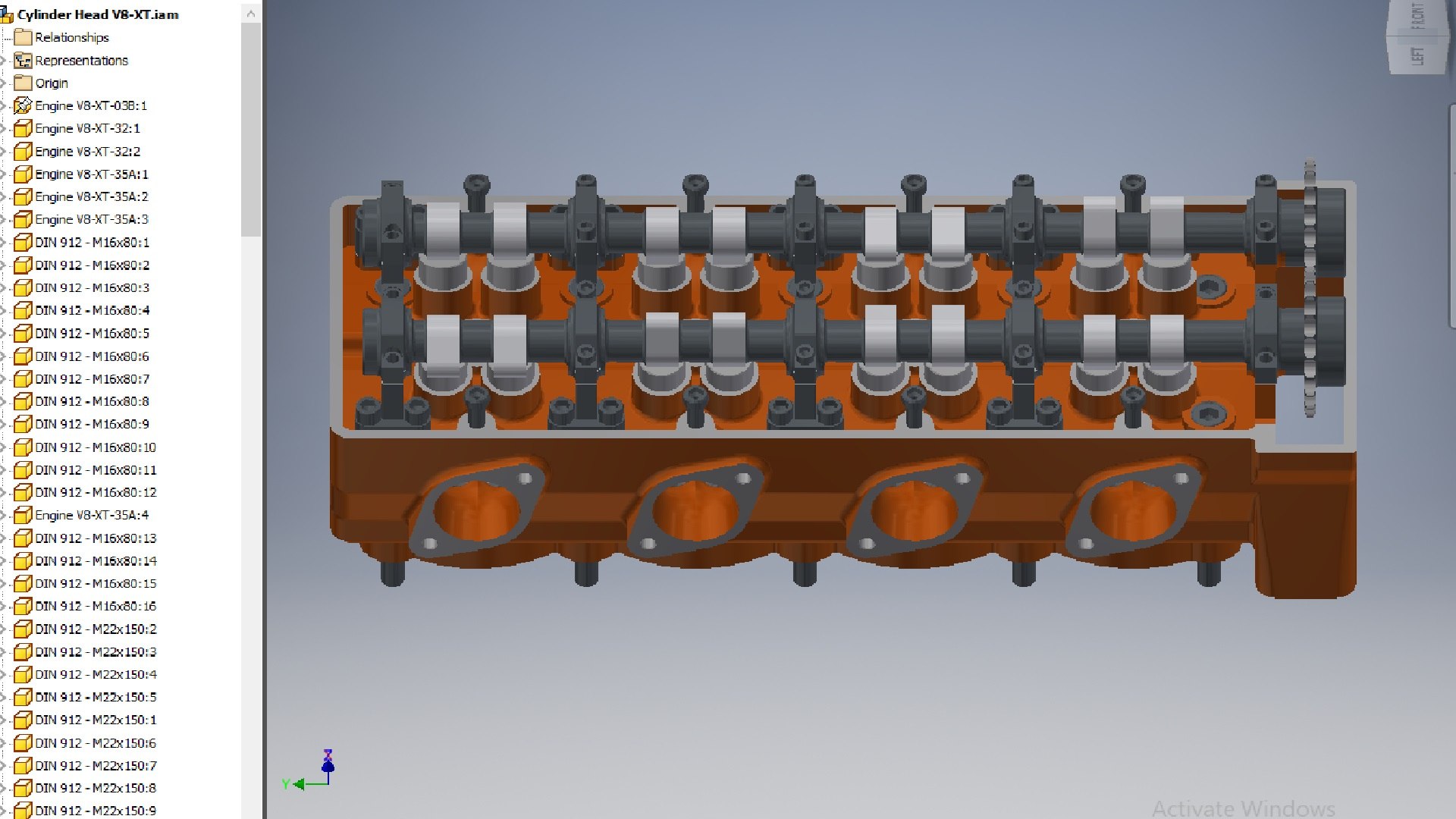 3D Cylinder Head V8 Engine - TurboSquid 1736178