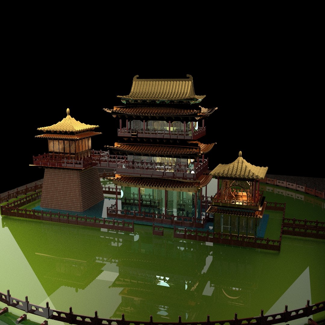 3D Chinese Ancient House Model - TurboSquid 2126901