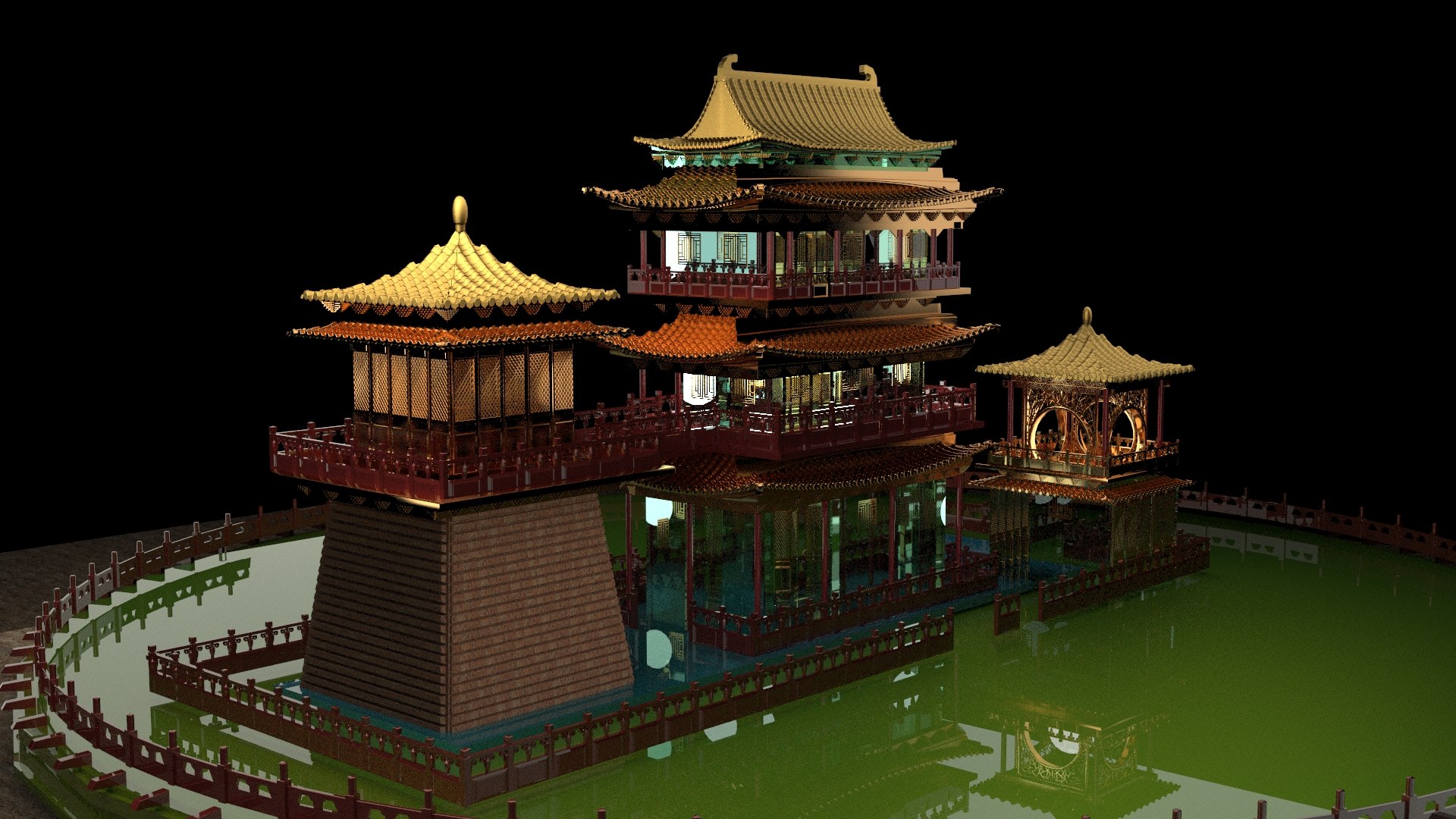 3D Chinese Ancient House Model - TurboSquid 2126901