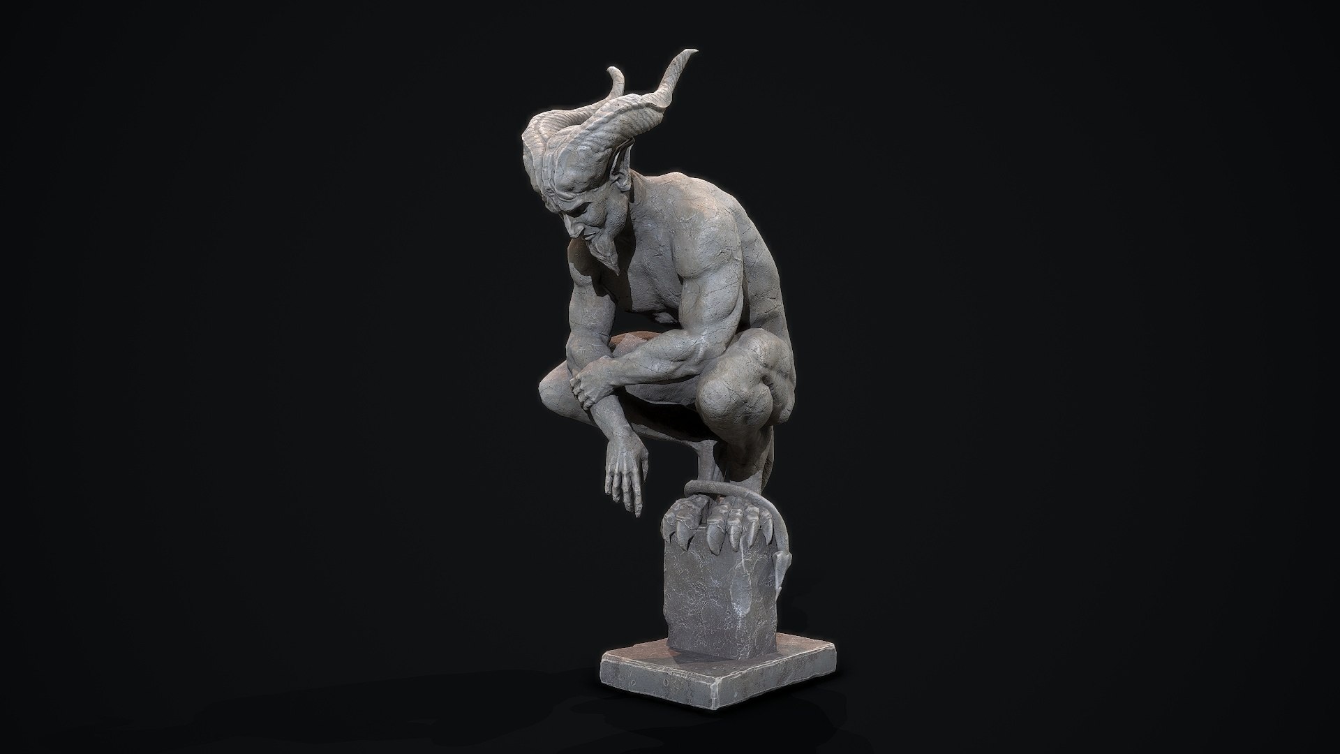 3D Demon Statue - TurboSquid 2146905