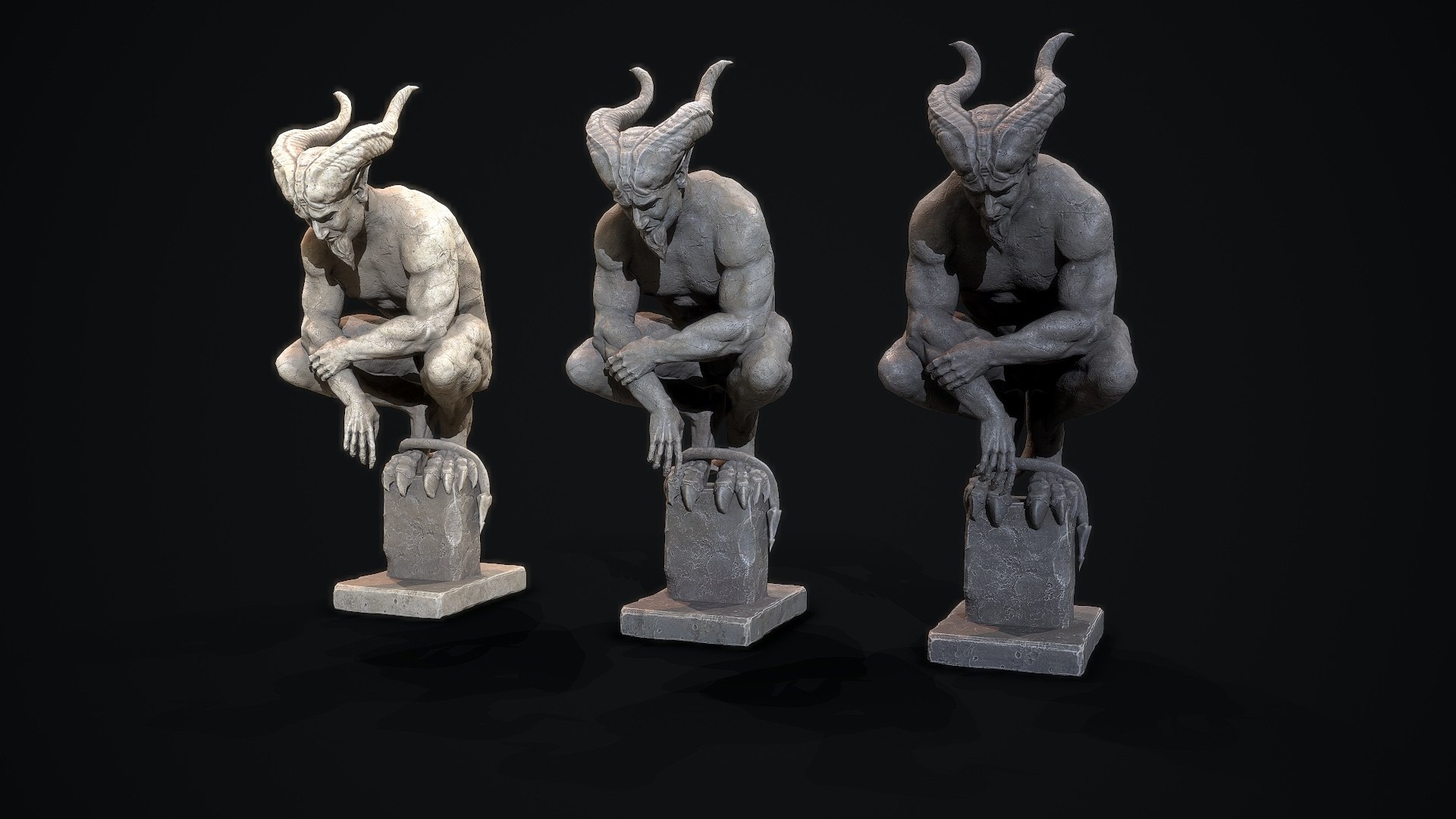 3D Demon Statue - TurboSquid 2146905