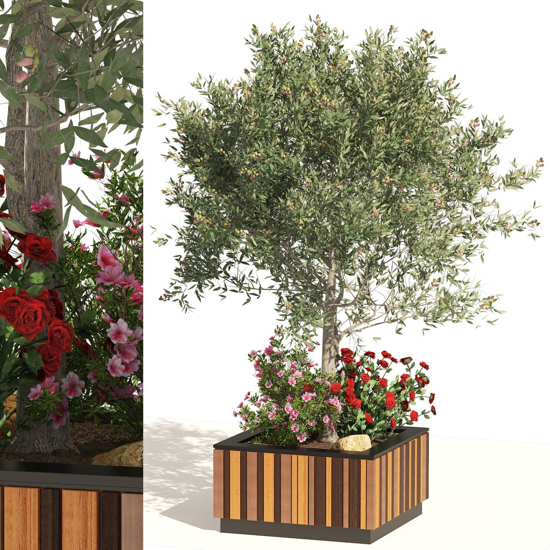 3D Urban Greenery And Seating 3D Models Model - TurboSquid 2262724