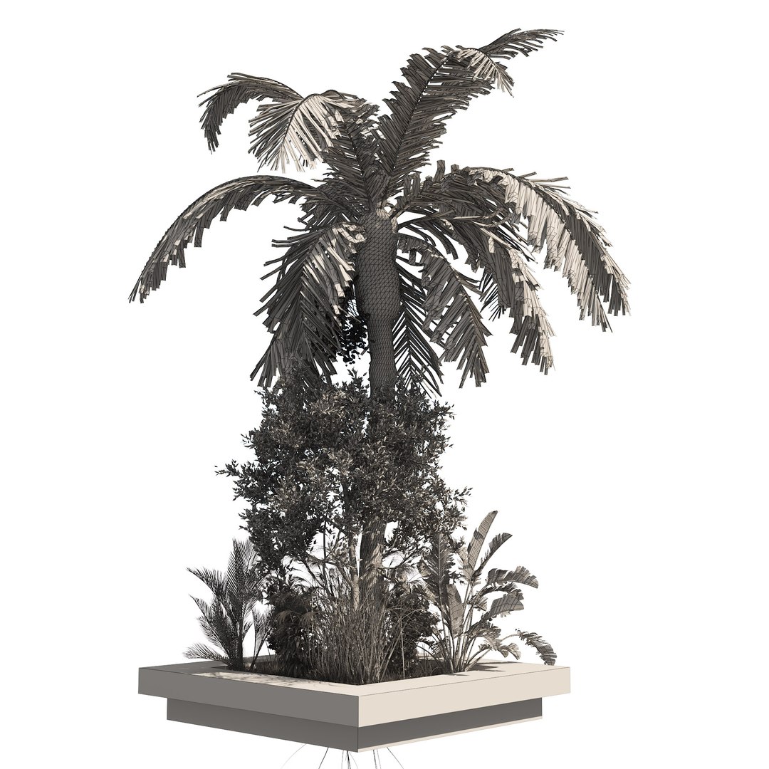 3D Urban Greenery And Seating 3D Models Model - TurboSquid 2262724