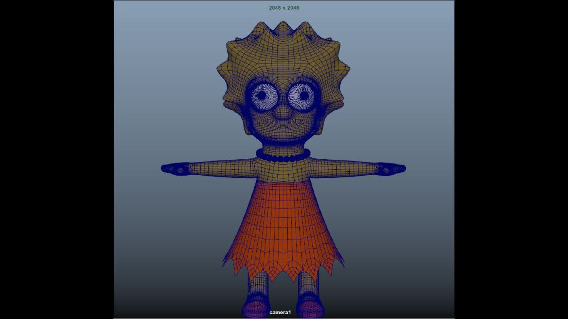 3D Lisa Advanced Maya Rigged Humanoid Character For Animation Games ...
