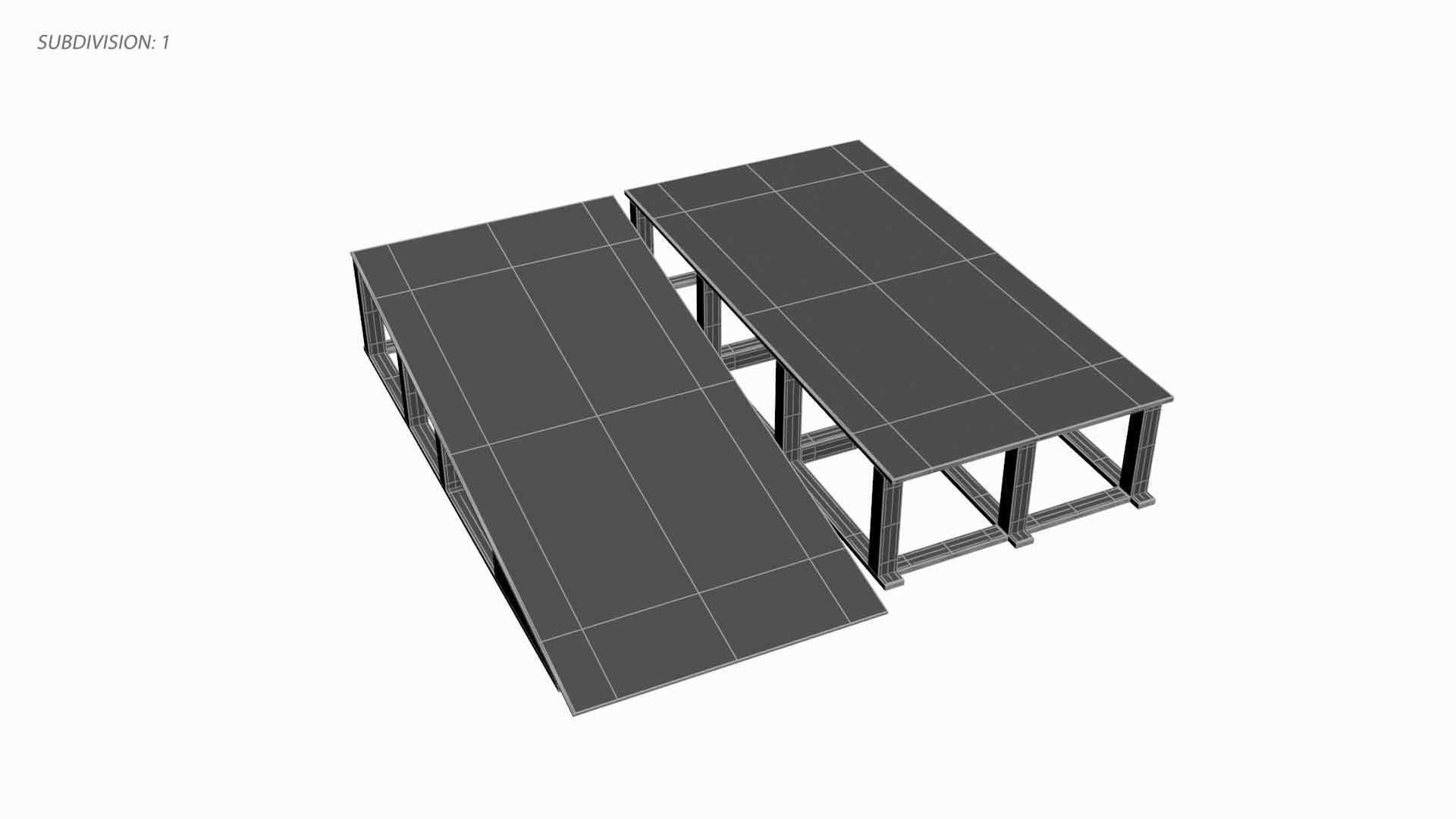 3D Ramp And Plate Structures - TurboSquid 1946687