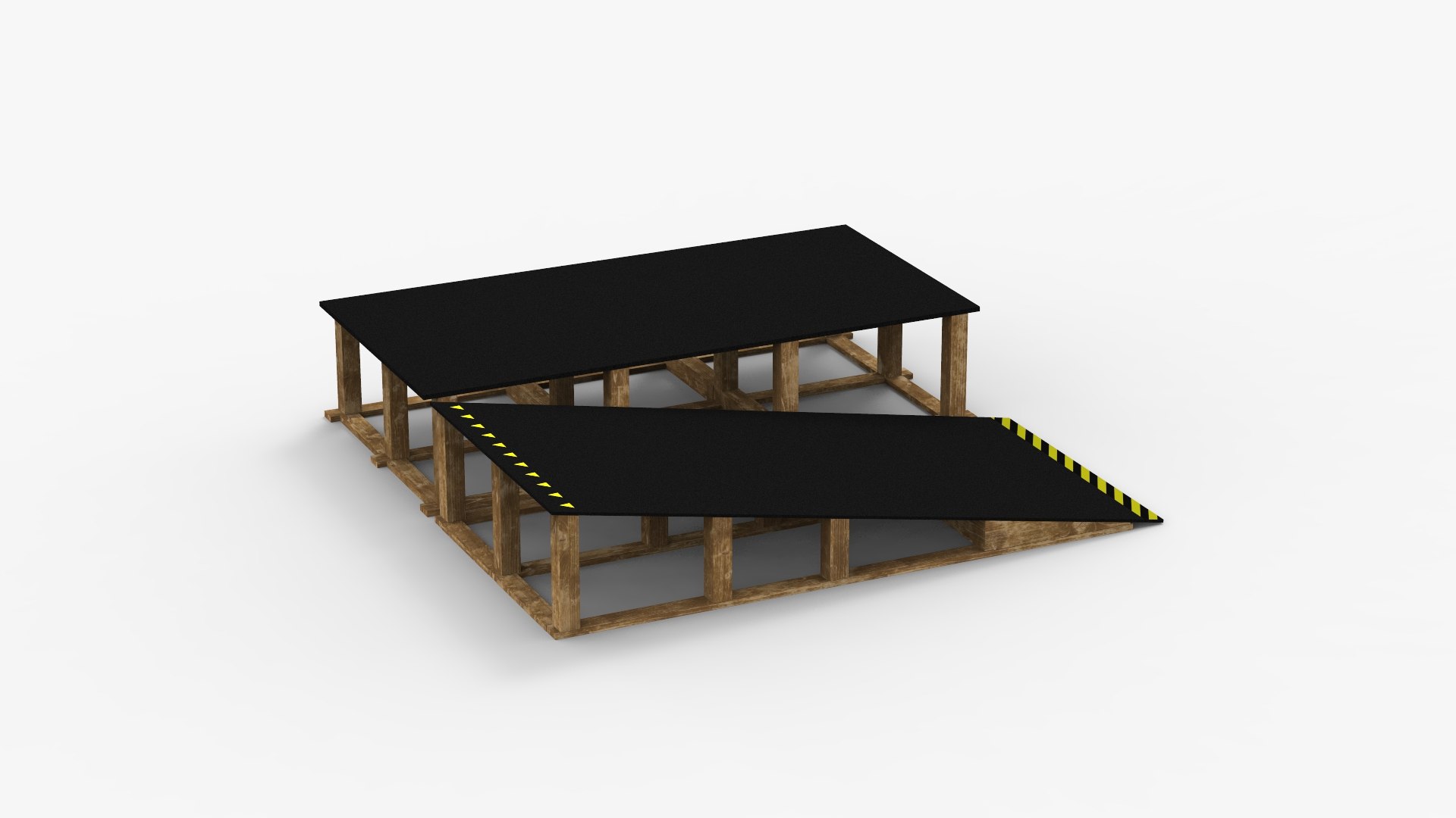 3D Ramp And Plate Structures - TurboSquid 1946687