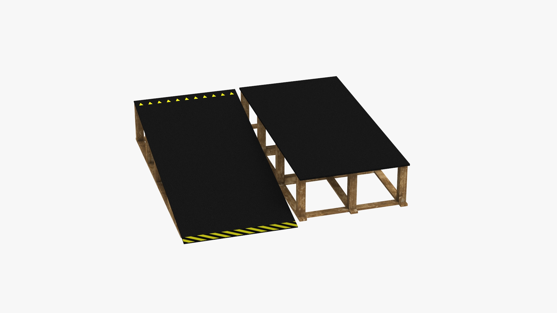 3D Ramp And Plate Structures - TurboSquid 1946687