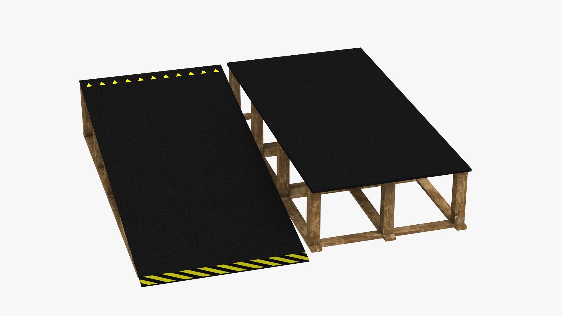 3D Ramp And Plate Structures - TurboSquid 1946687