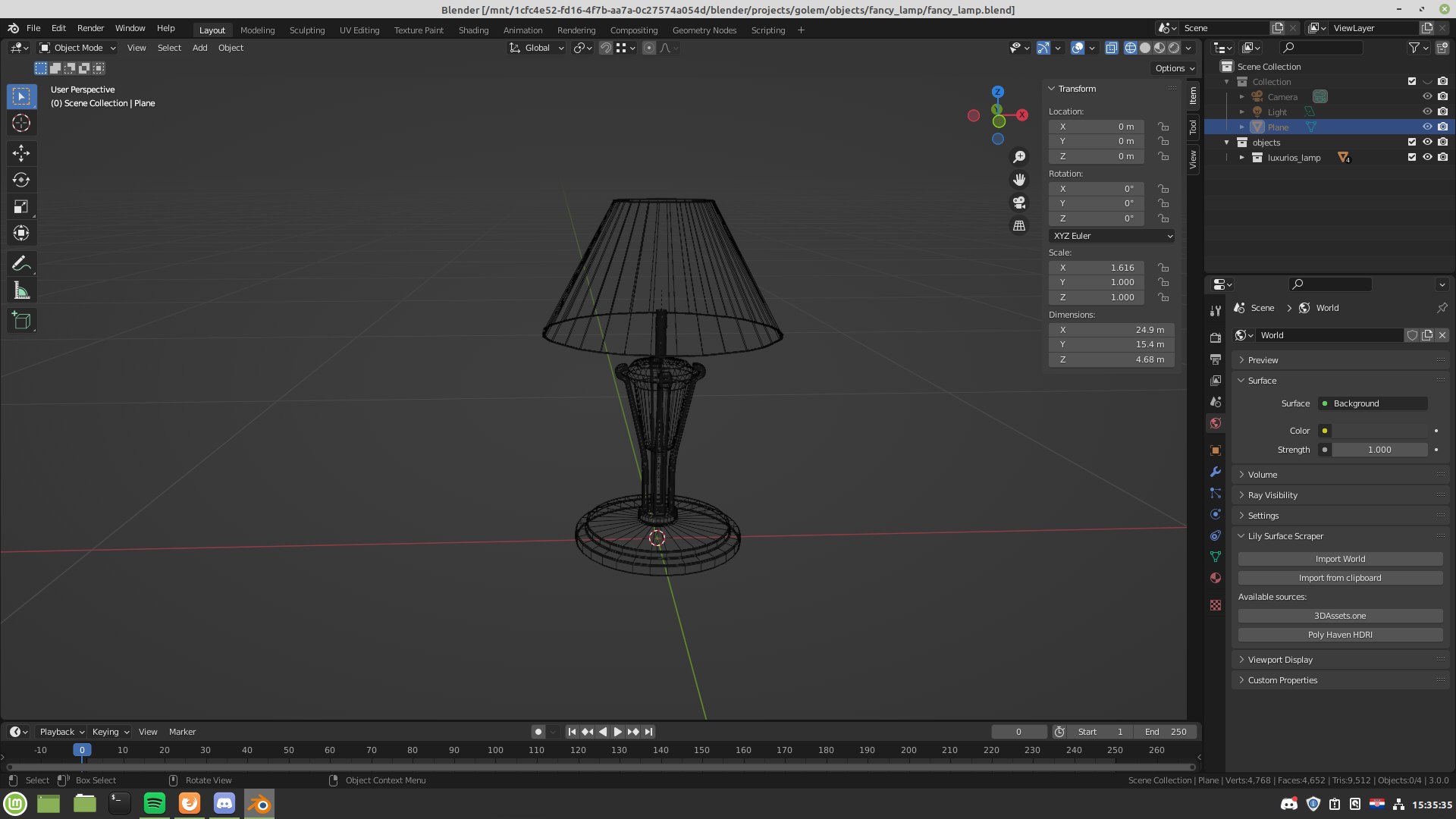 Fancy Lamp 3D - TurboSquid 2005614