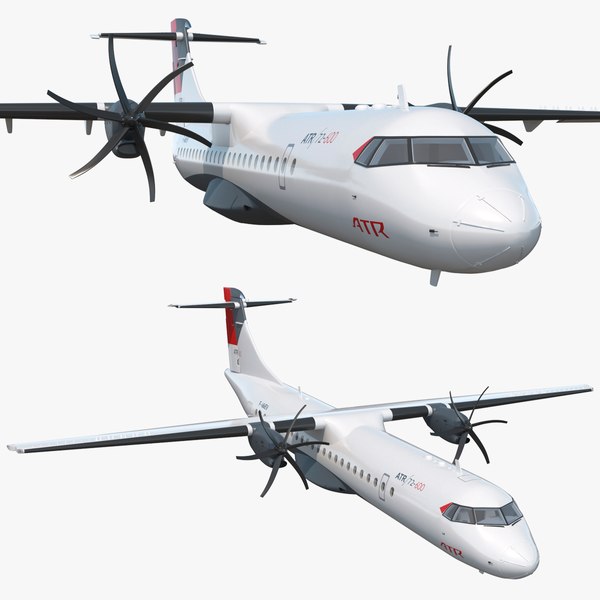 마야에 장착된 민간 수송기 ATR 72-600 3D 모델 - TurboSquid 2440438