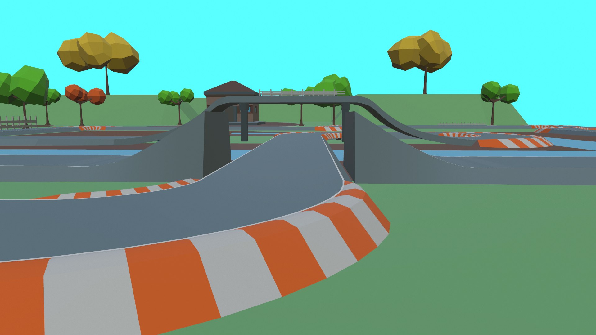 3D Model Race Track Low-poly - TurboSquid 1569420