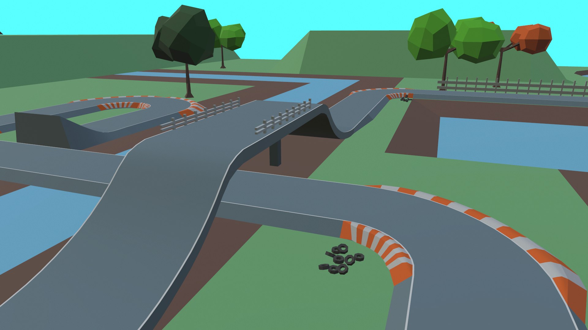 3D Model Race Track Low-poly - TurboSquid 1569420