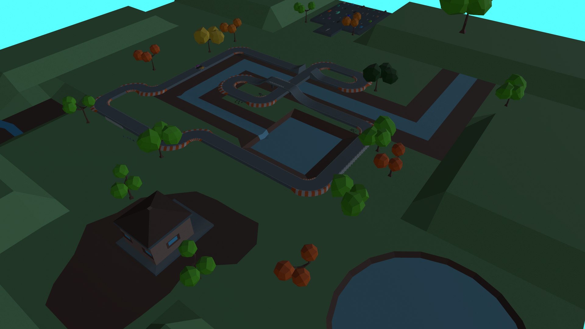 3D Model Race Track Low-poly - TurboSquid 1569420