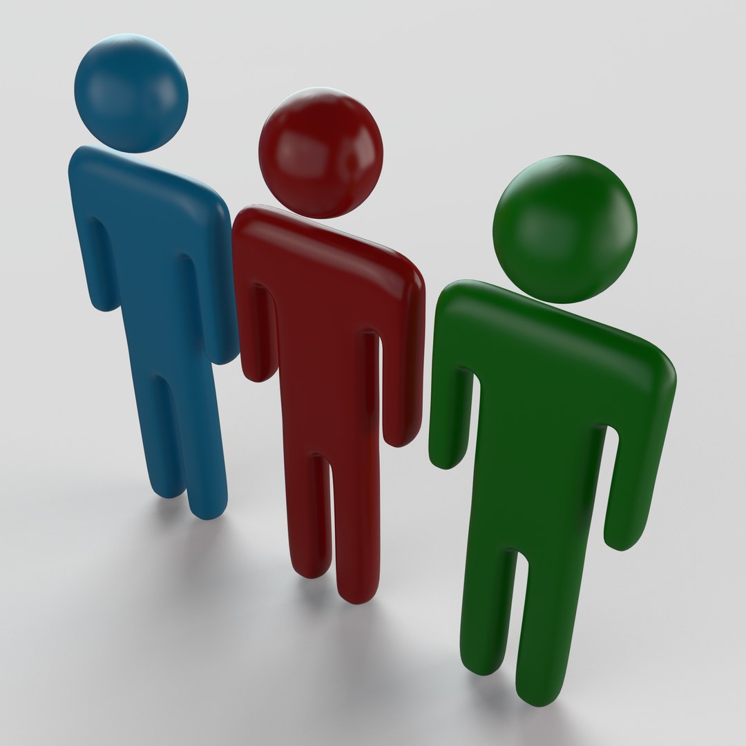 3D Pictogram Man - TurboSquid 1544950