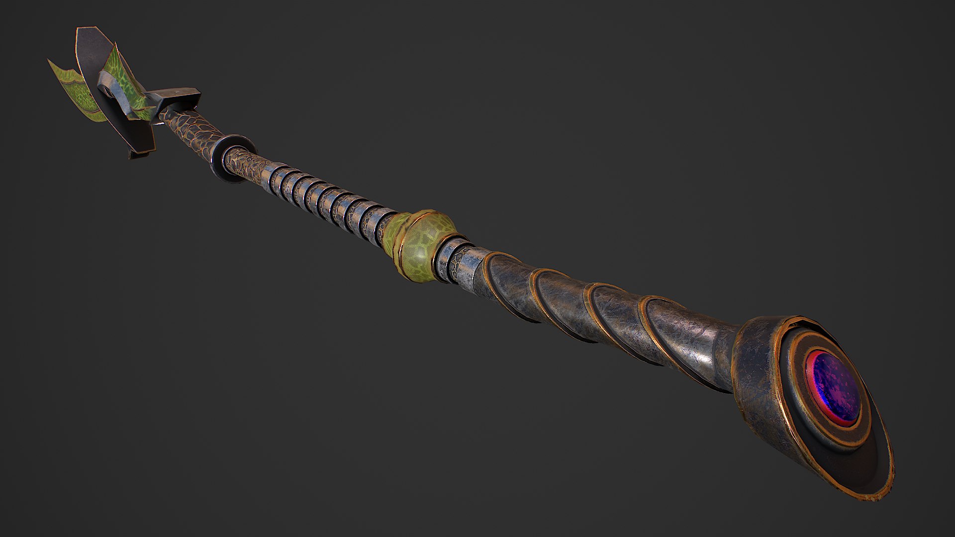 3D Combat Staff 3 Model - TurboSquid 2115133