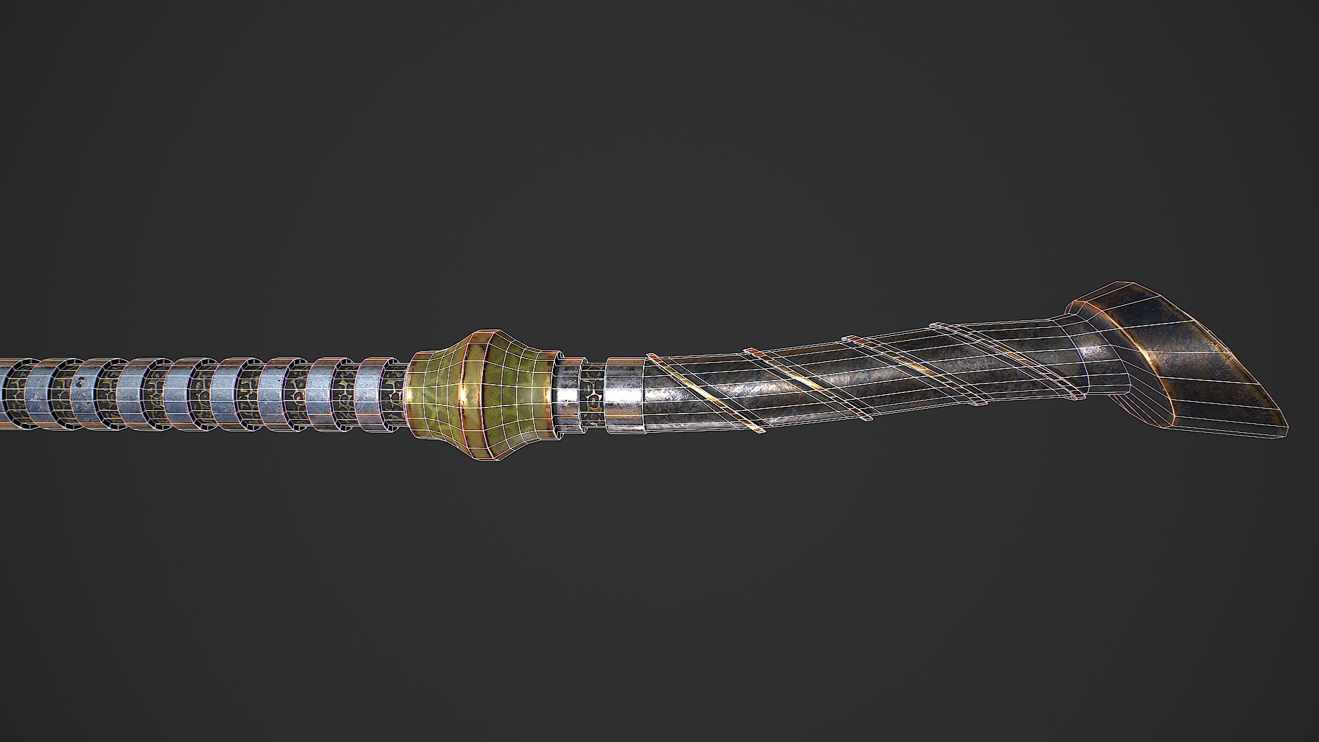 3D Combat Staff 3 Model - TurboSquid 2115133