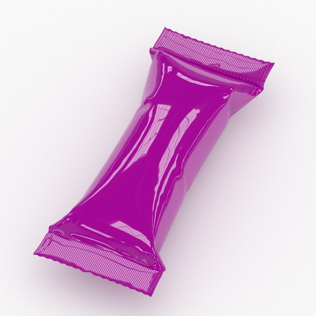 Candy wrappers v3 3D model - TurboSquid 1331036