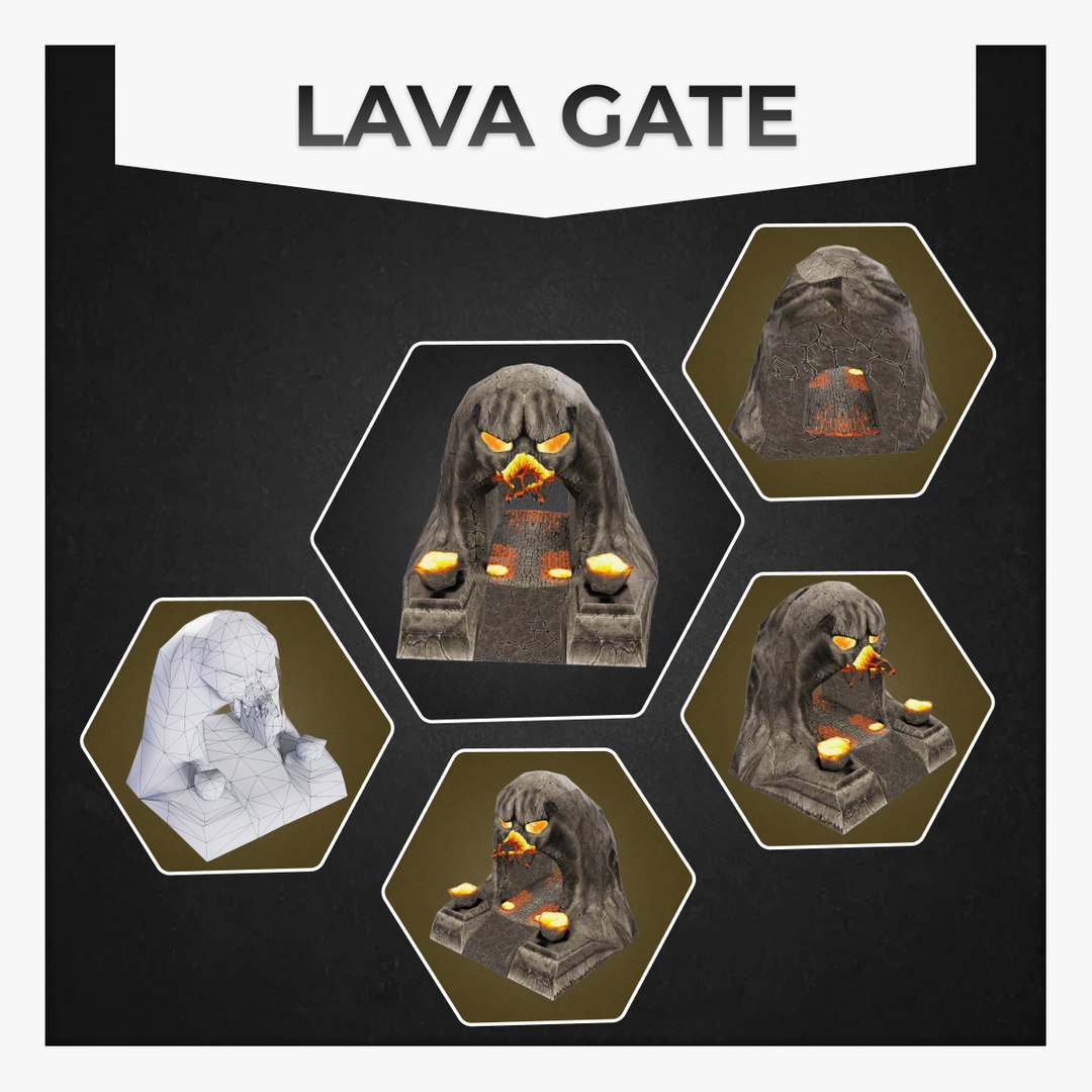 Lava Gate 3D Model - TurboSquid 2177490