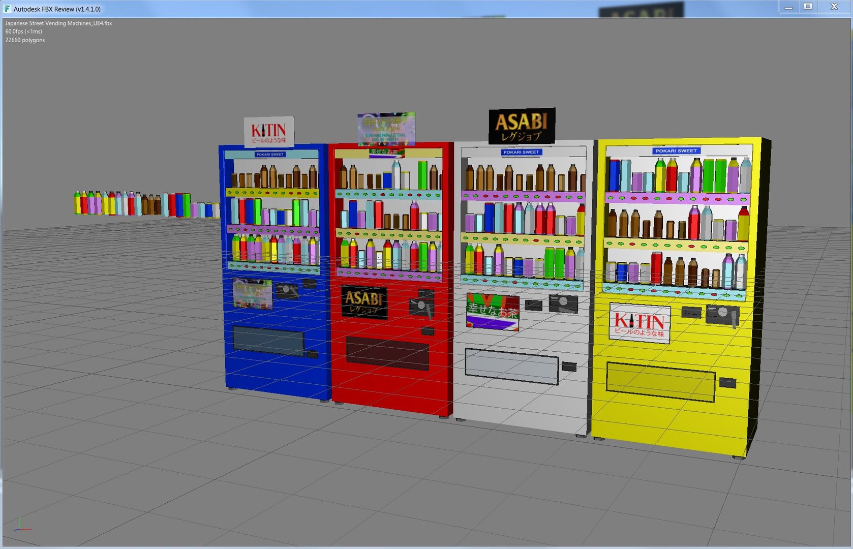 3D Low-poly Vending Machines Japanese - TurboSquid 1412742