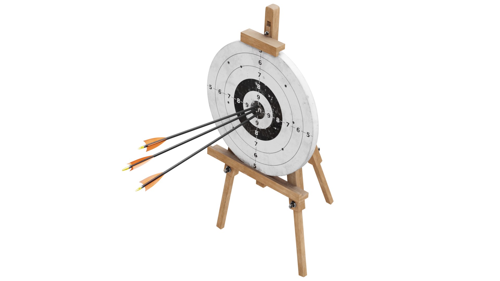 3D TargetWithArrows 01 Model - TurboSquid 2252693