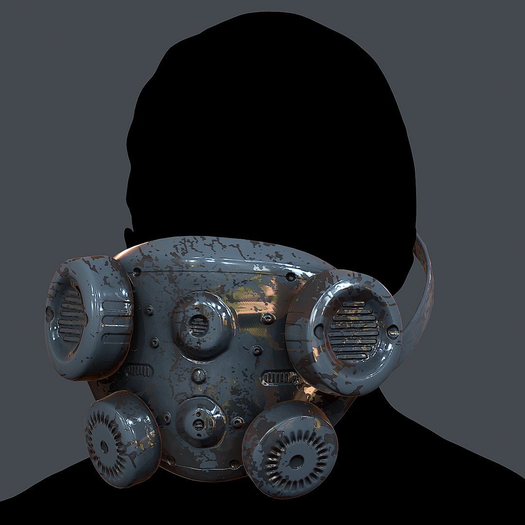 Gas Mask Protection Futuristic Technology 3D Model 3D - TurboSquid 1740830