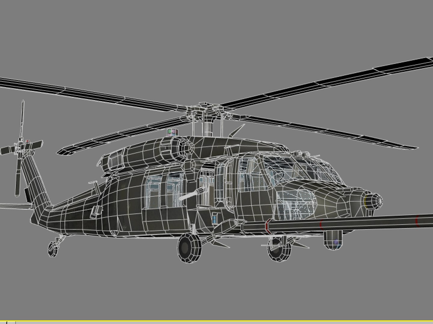 Mh-60k Nighthawk Transport 3d Model