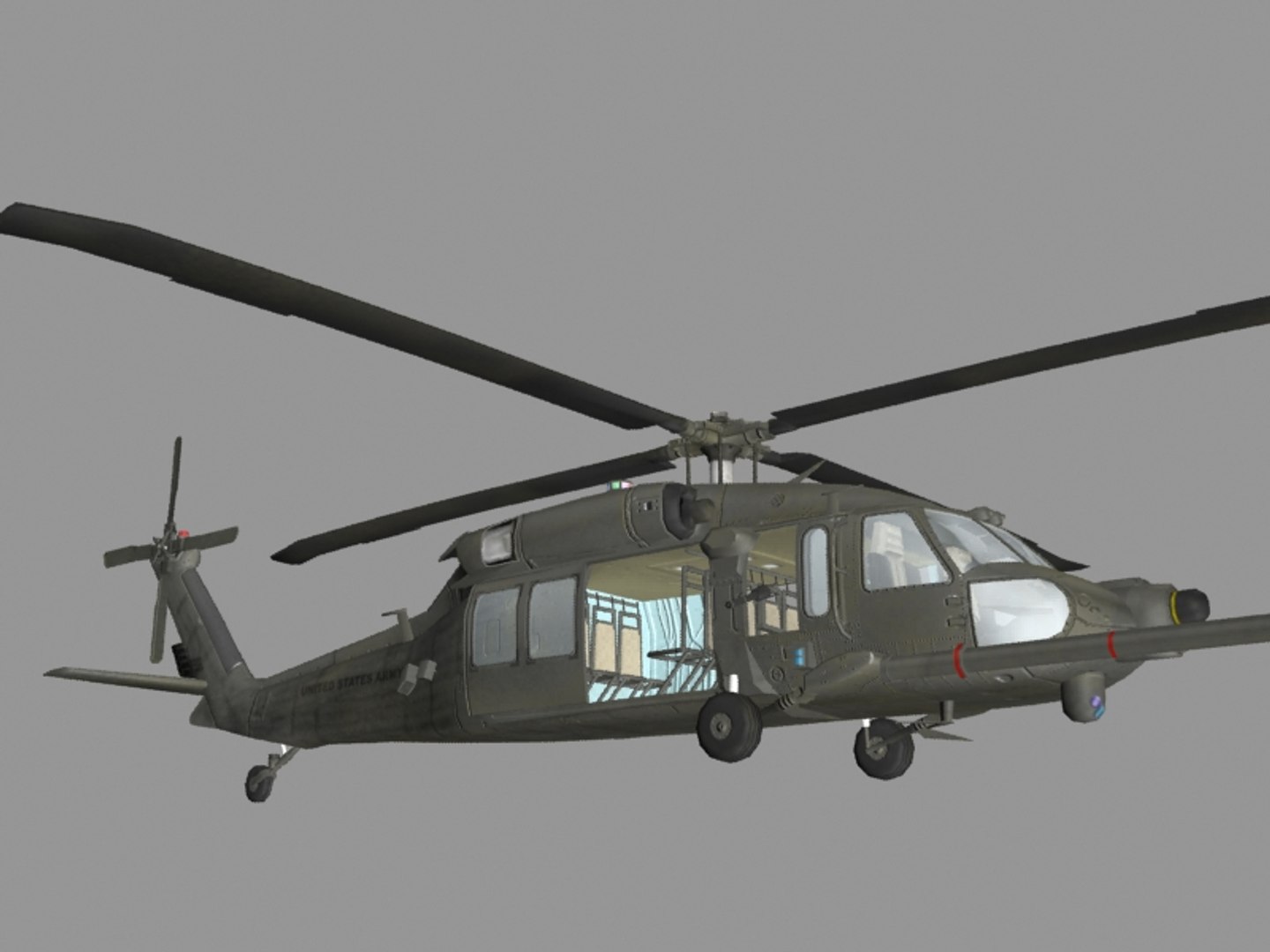 Mh-60k Nighthawk Transport 3d Model