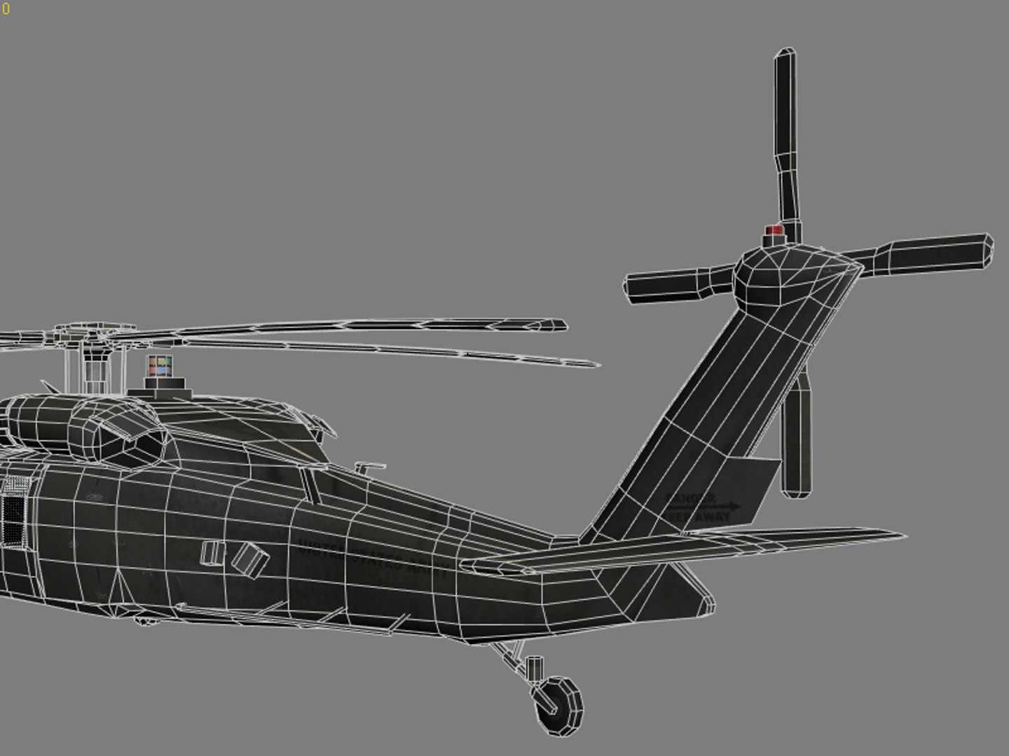 Mh-60k Nighthawk Transport 3d Model