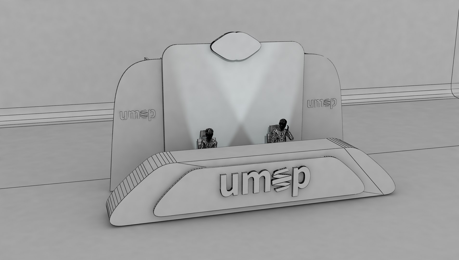 Registration desk meeting 3D model - TurboSquid 1534163