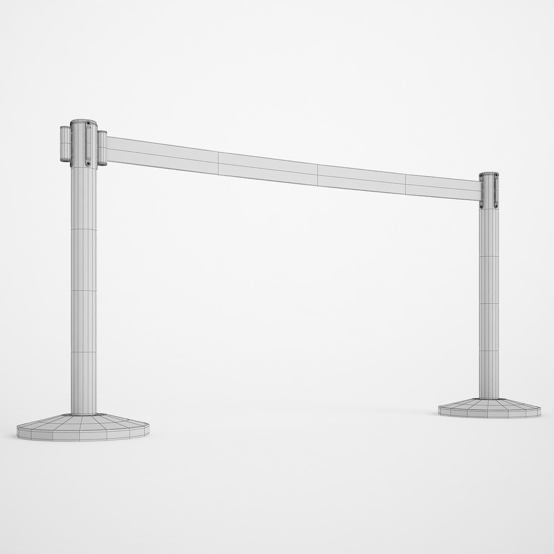 Airport Stanchions 3D Model - TurboSquid 1427897