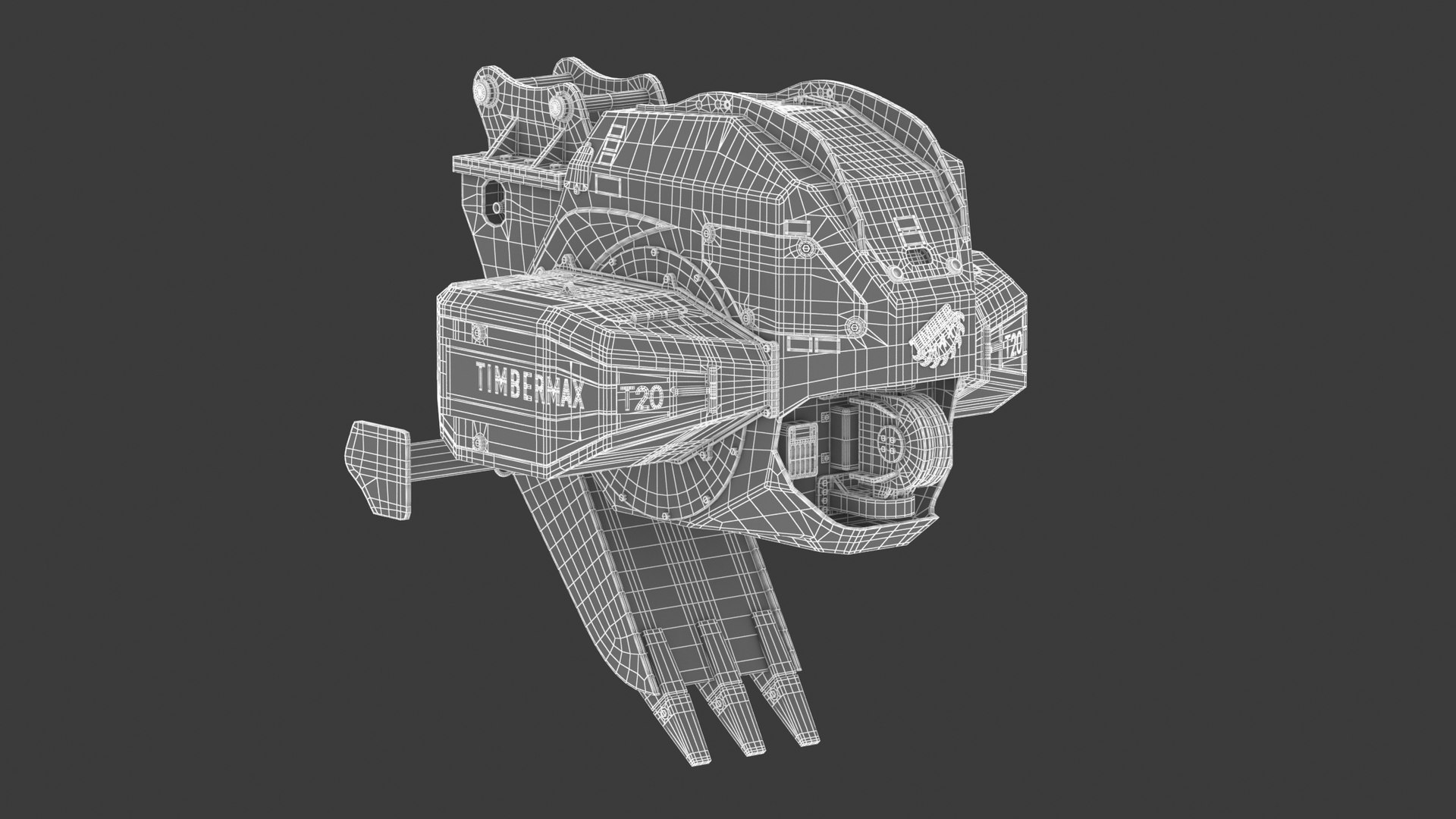 TimberMAX T20 Excavator Mounted 3D Model - TurboSquid 2047185