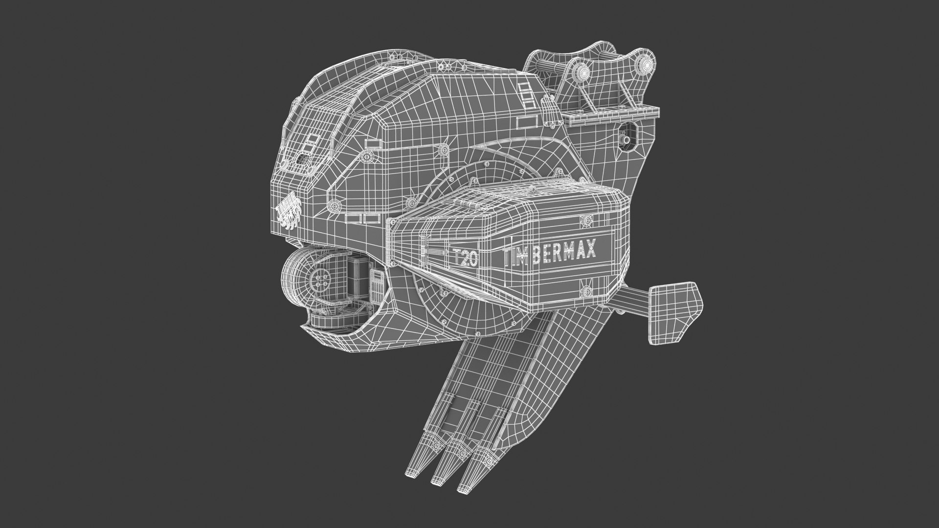TimberMAX T20 Excavator Mounted 3D Model - TurboSquid 2047185
