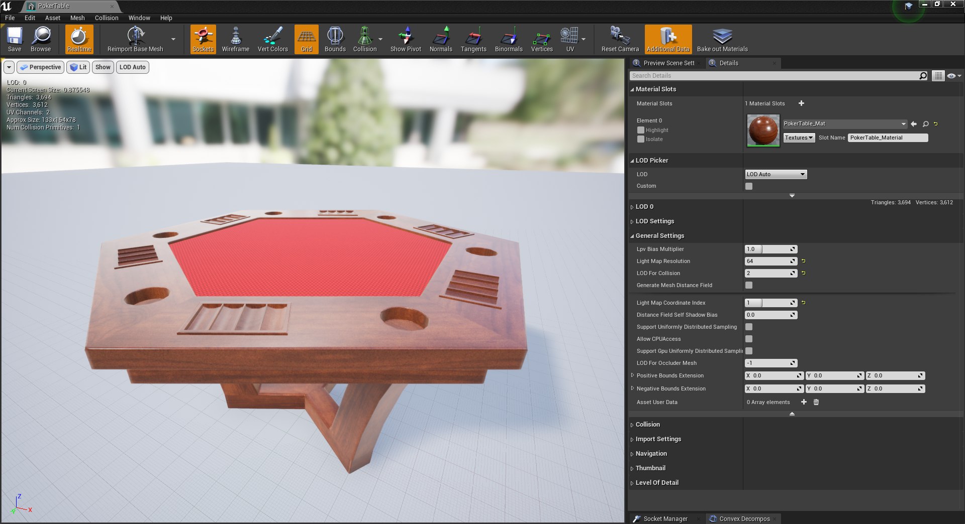 3D Poker Table Model - TurboSquid 1566857