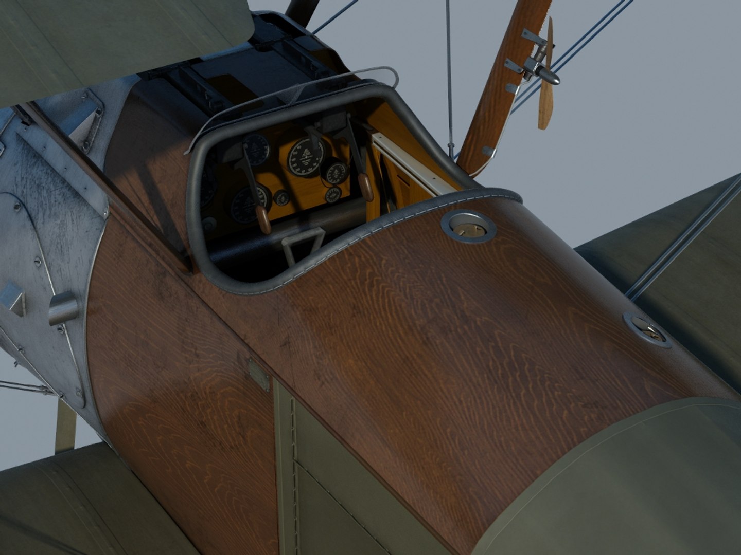 Sopwith F 1 Camel Fighter 3d Max