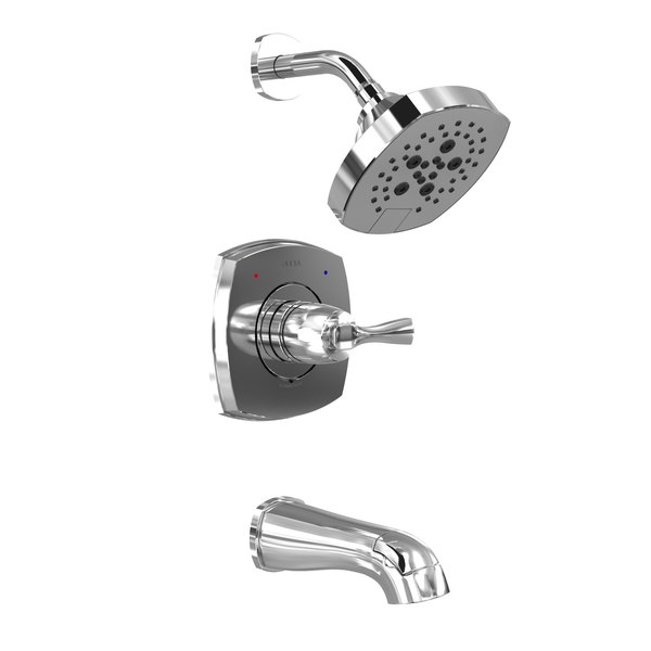 Delta shower head mixer brass black finish Modelo 3D - TurboSquid 1875535