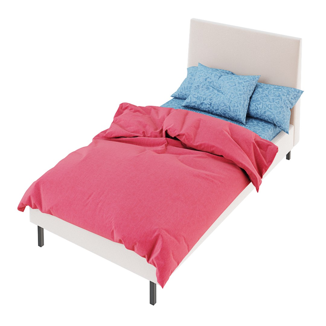 Ella Bed 3D - TurboSquid 1758916