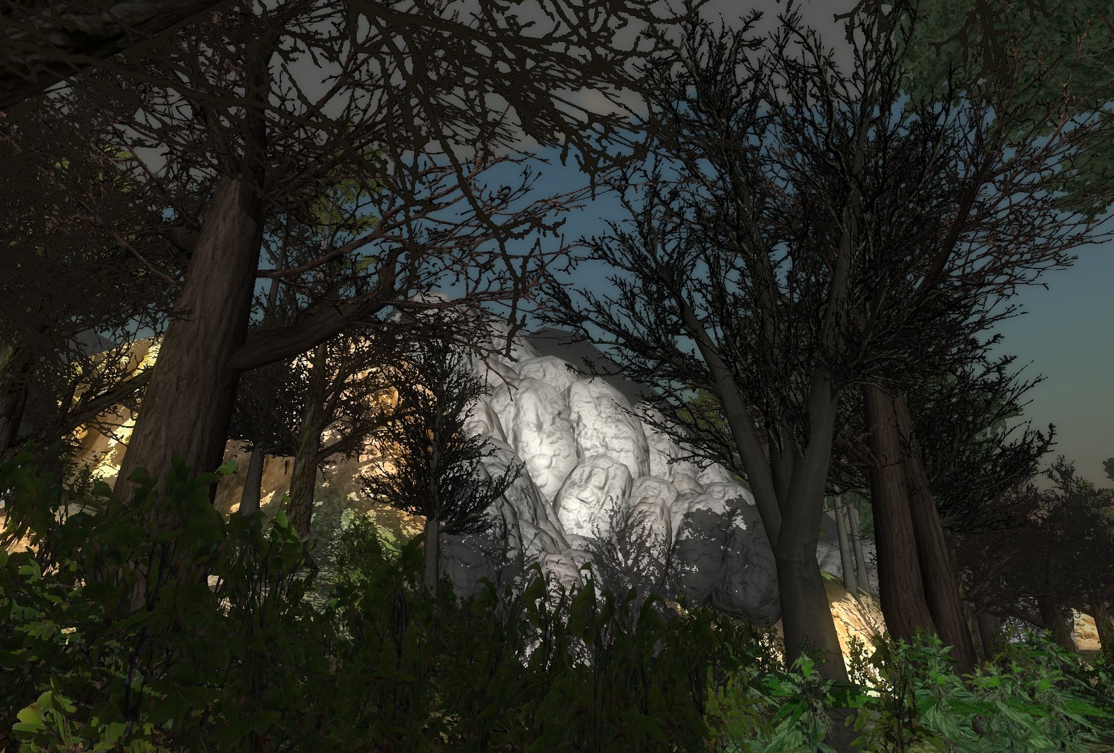 ready bald tree pack 3d model