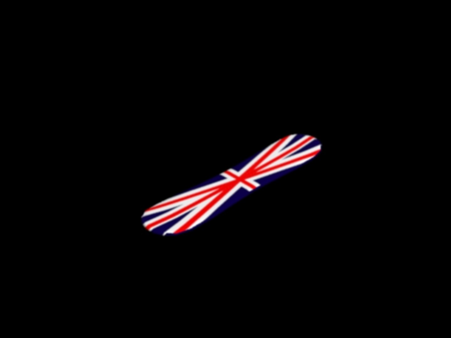 Snowboard Union Jack 3d Model