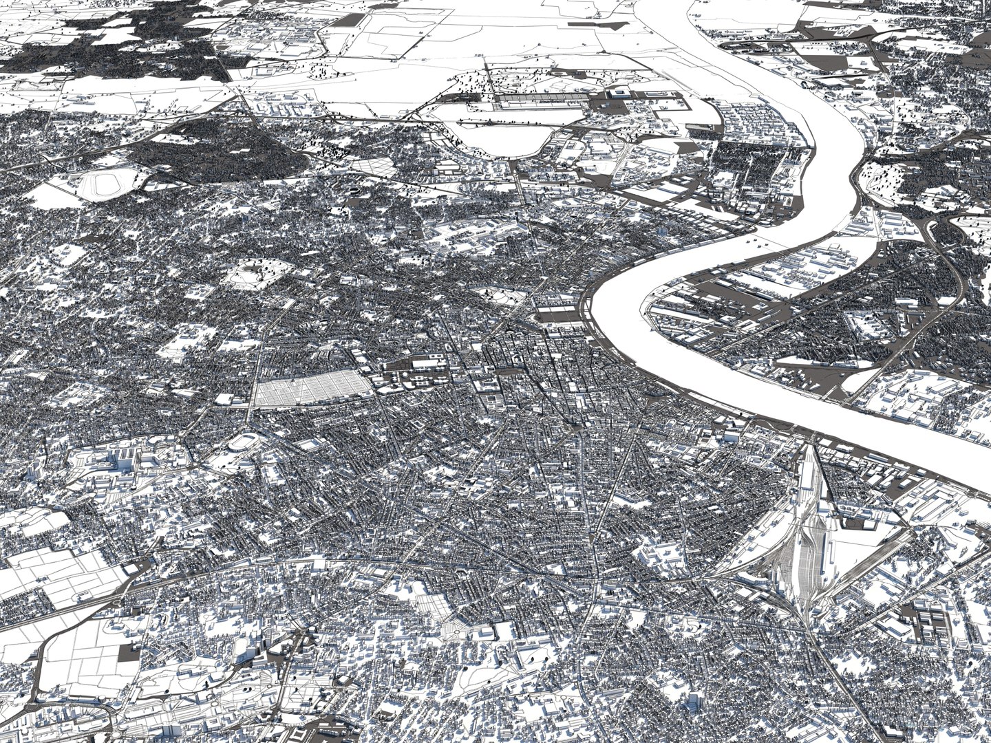 Buildings Houses Maps 3D Model - TurboSquid 1487610