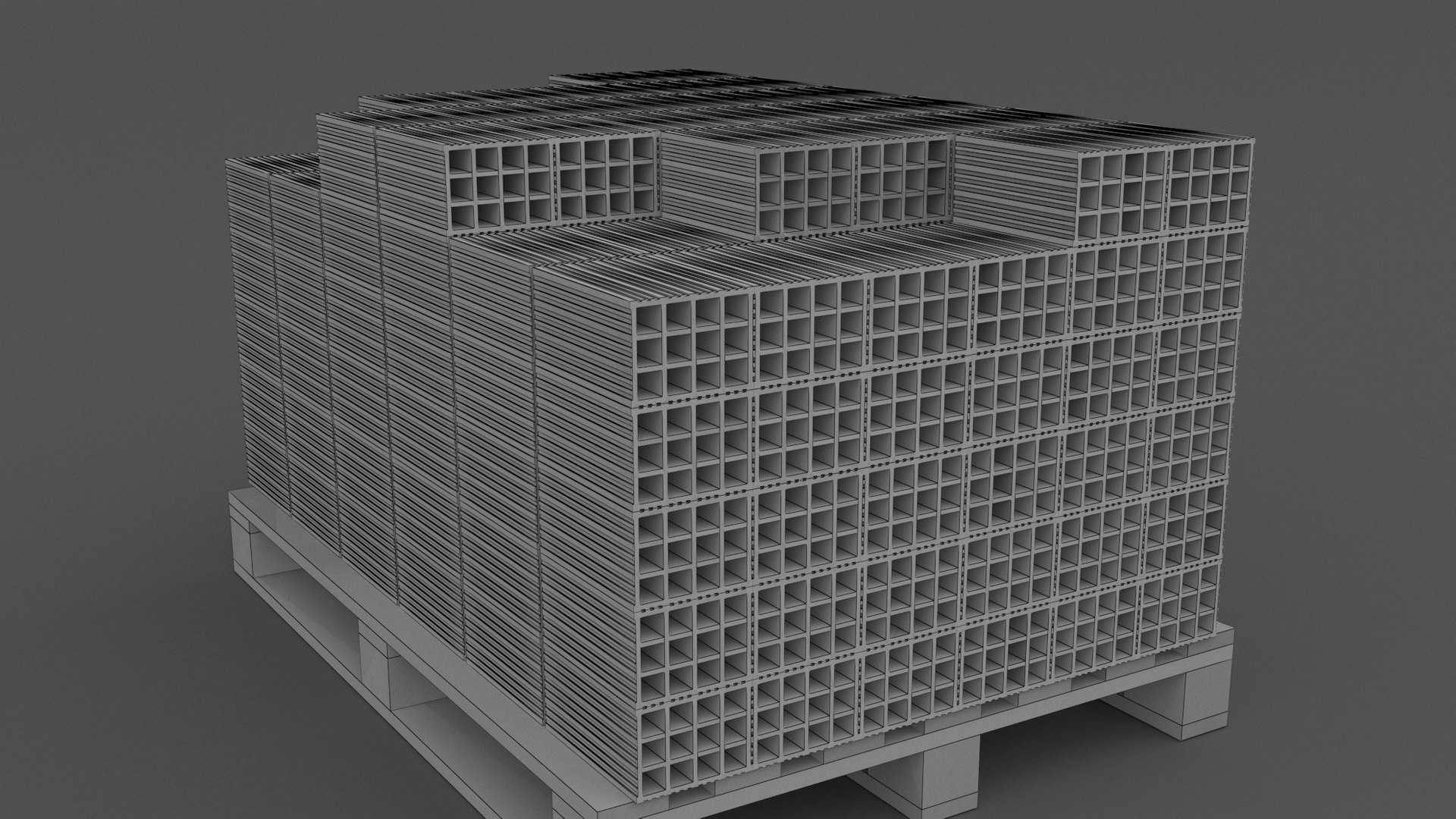 Pallet briks model - TurboSquid 1568904