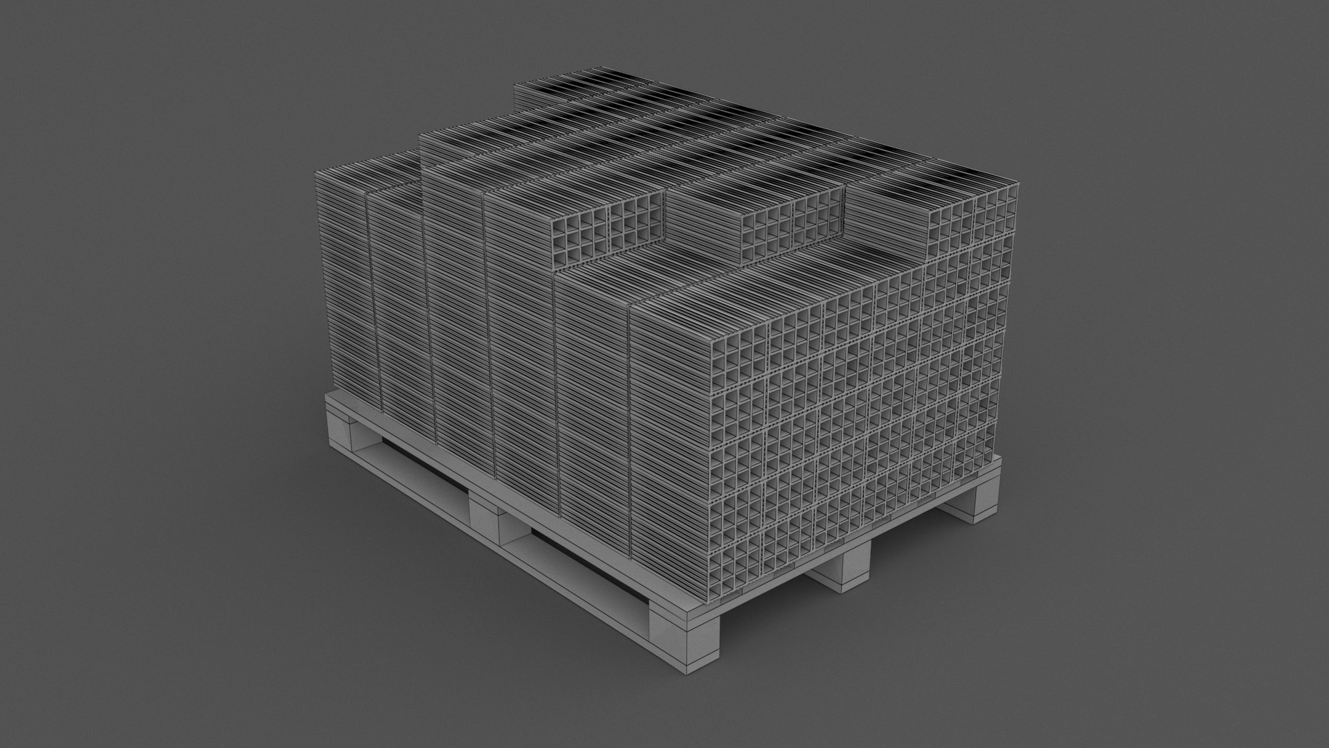 Pallet briks model - TurboSquid 1568904