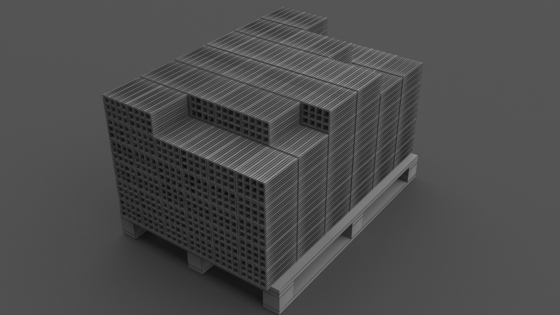 Pallet briks model - TurboSquid 1568904