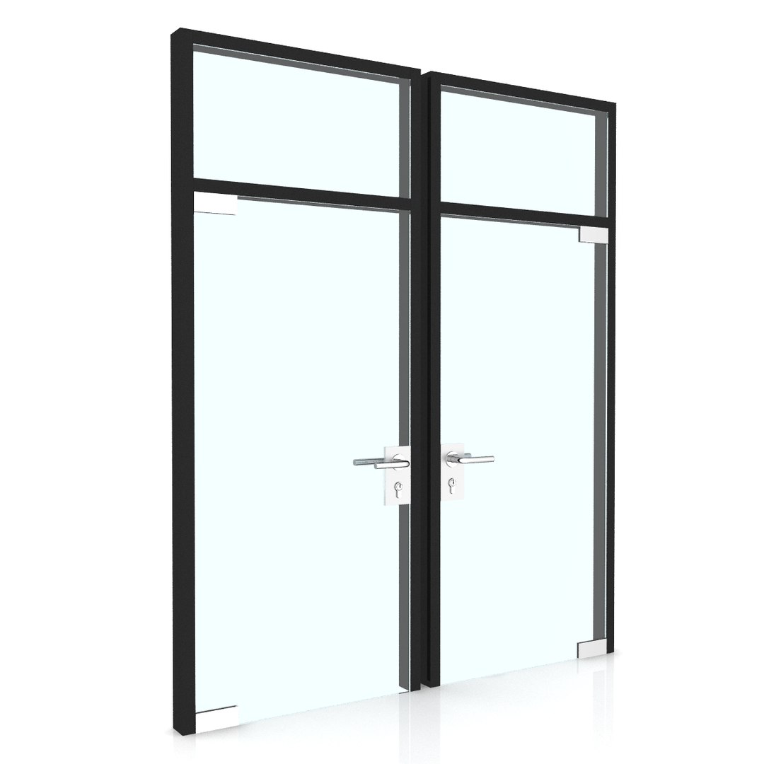 3d Glass Door Model