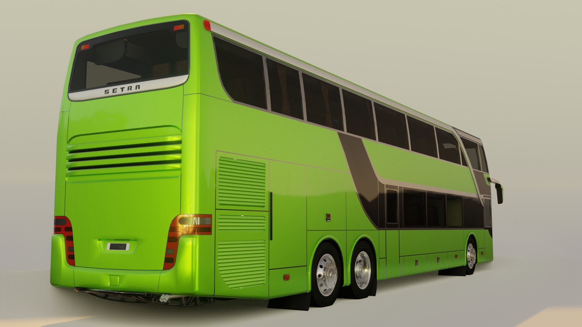 3D Bus Setra Topclass S 431 DT Model - TurboSquid 1821741