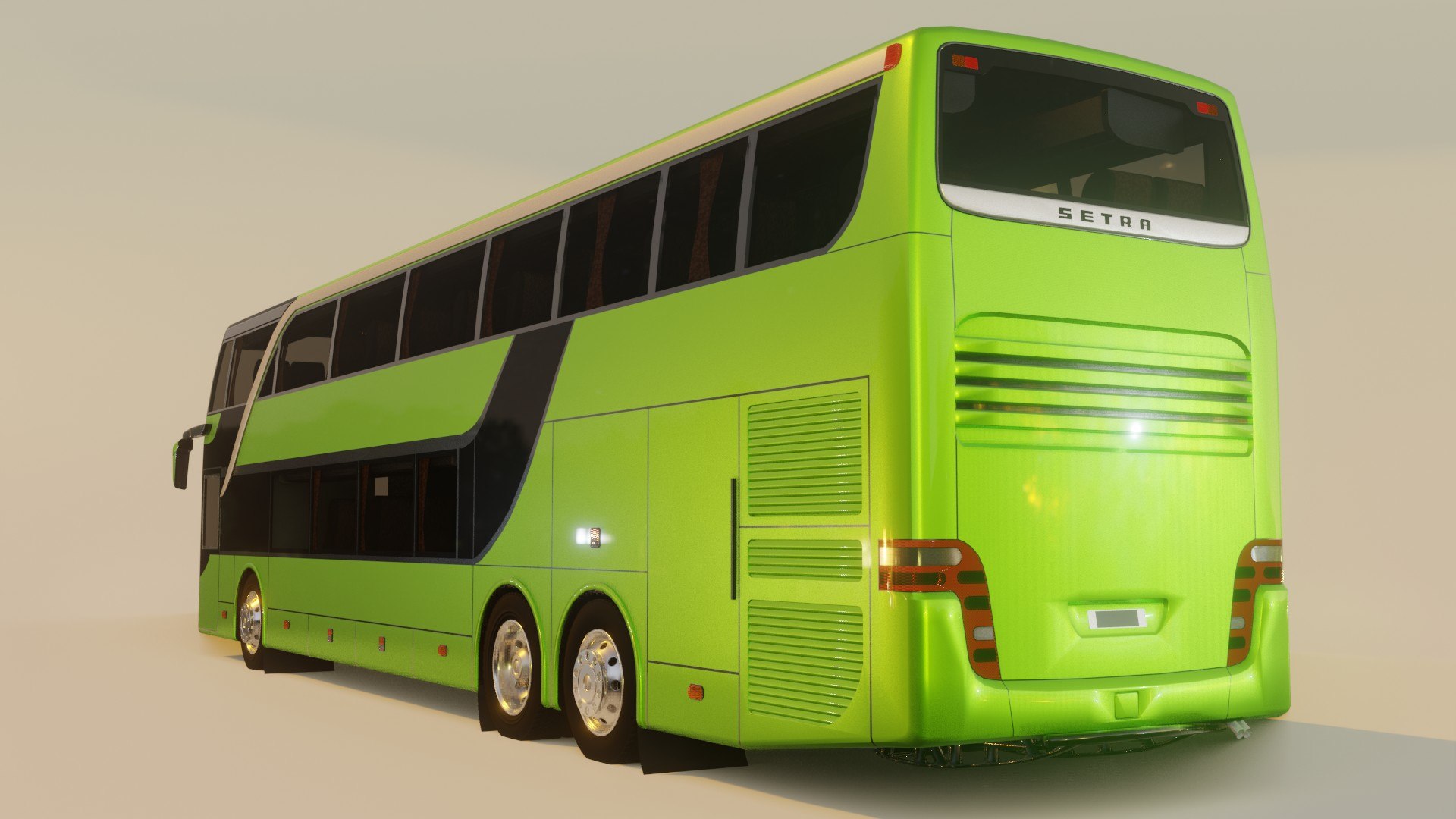 3D Bus Setra Topclass S 431 DT Model - TurboSquid 1821741