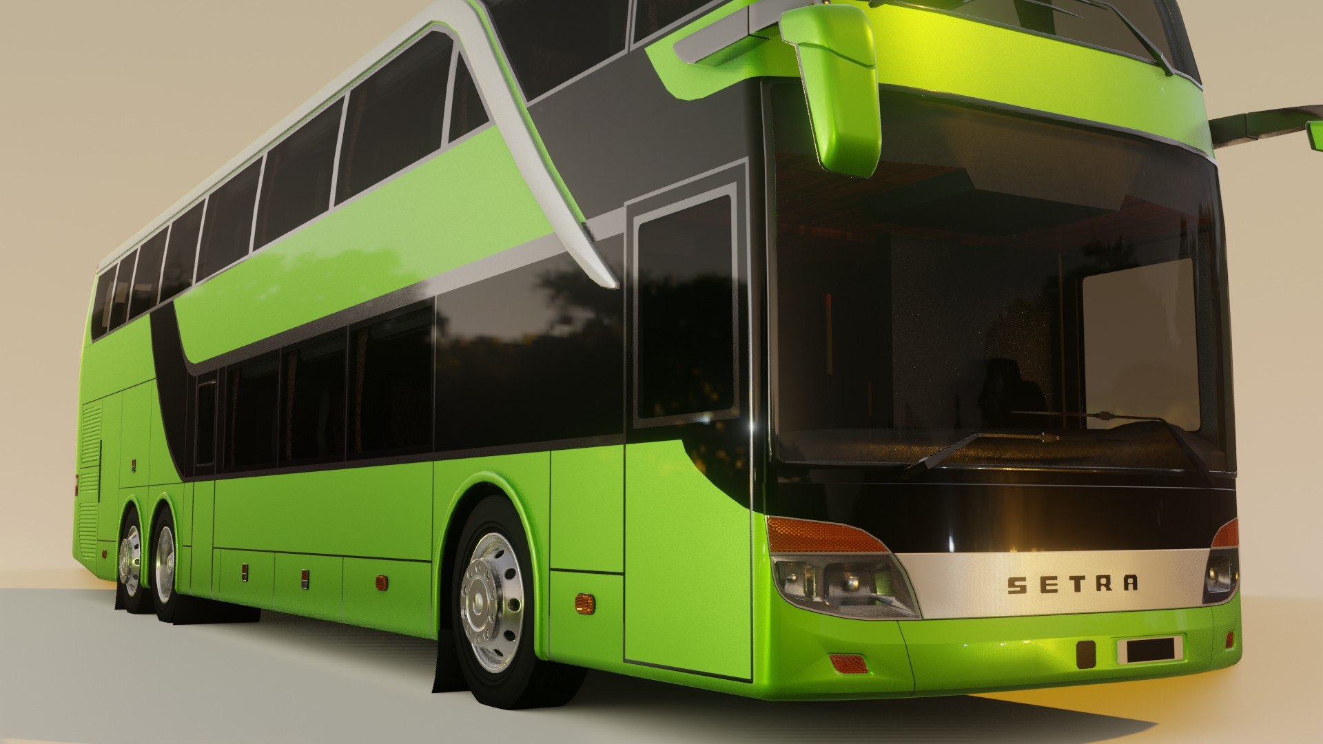 3D Bus Setra Topclass S 431 DT Model - TurboSquid 1821741