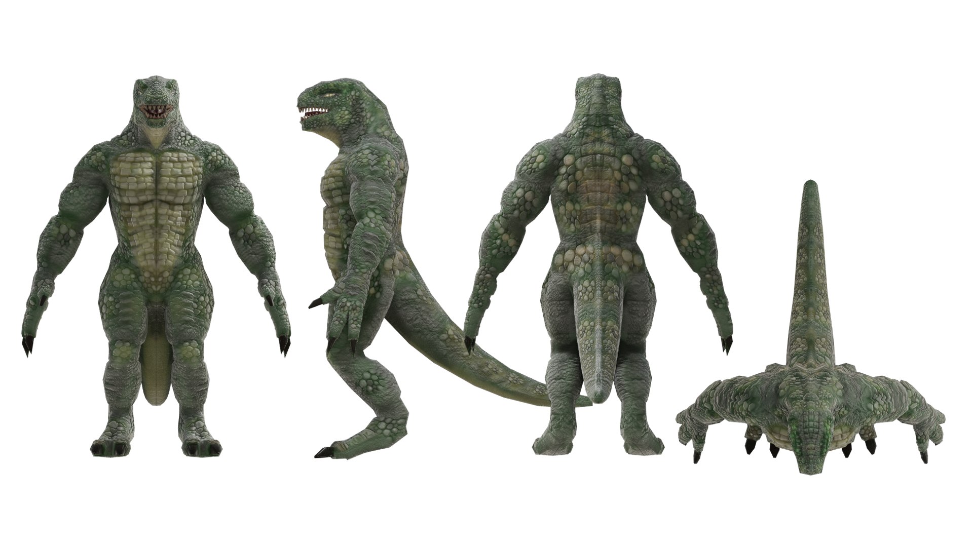 3D Lizardman Dnd Model - TurboSquid 2007585