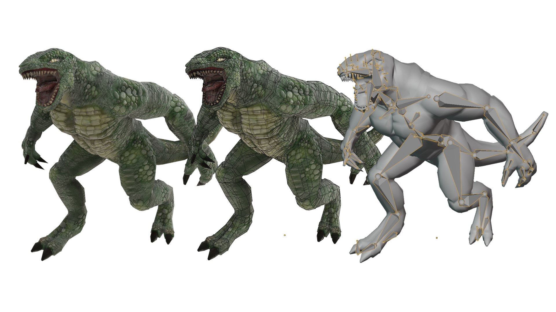 3D Lizardman Dnd Model - TurboSquid 2007585
