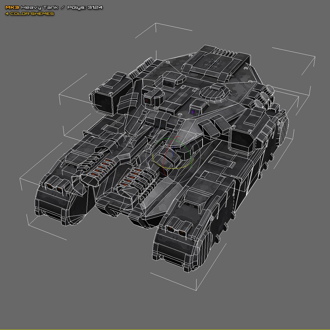 Scifi Heavy Tank Mk3 Model - TurboSquid 1274408