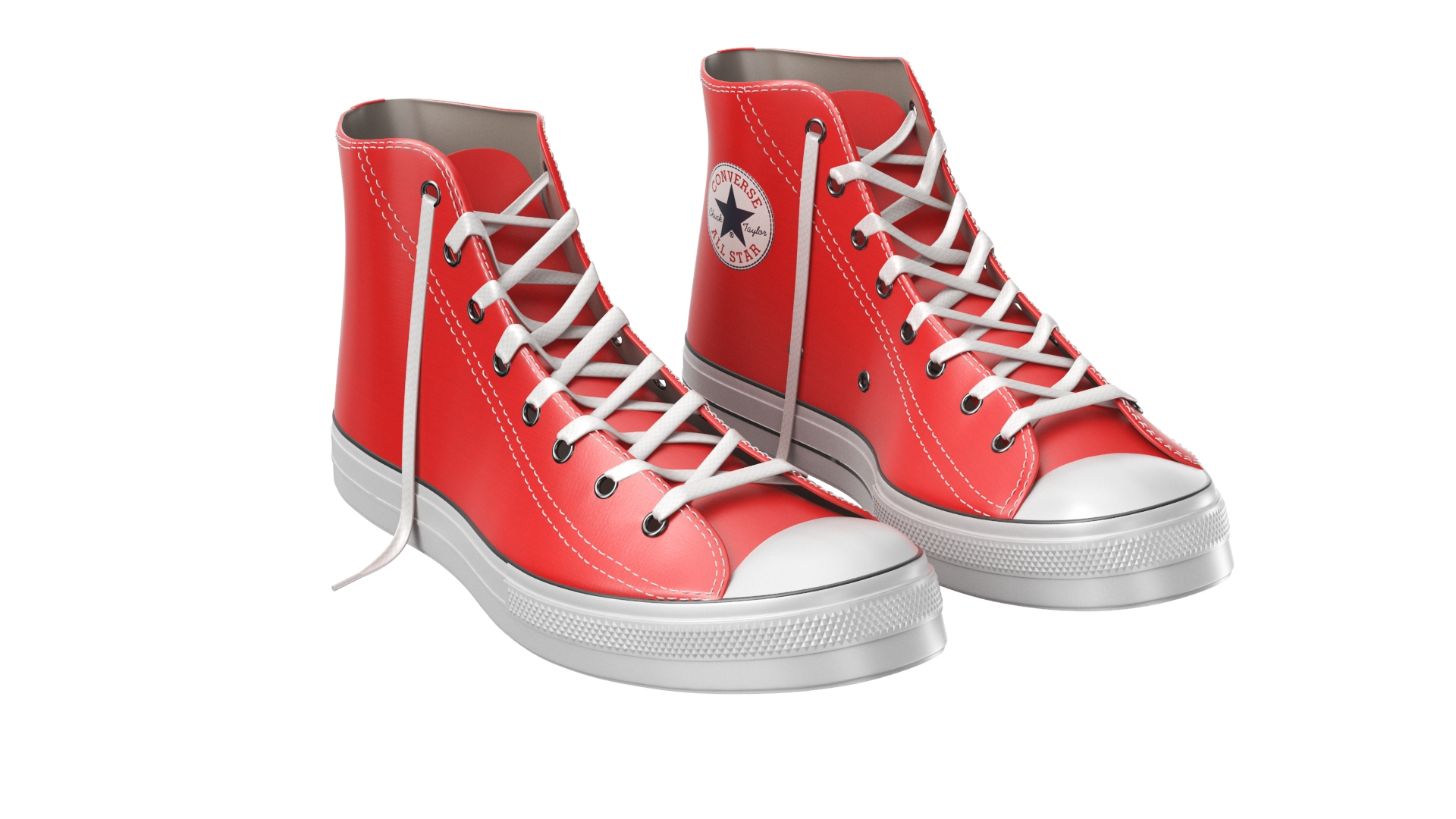 Red Detailed Sneakers Shoes 3D Model - TurboSquid 2216348
